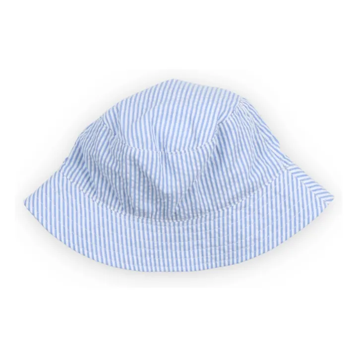 the new society - Bob Almond Striped Seersucker - Light Blue | Smallable