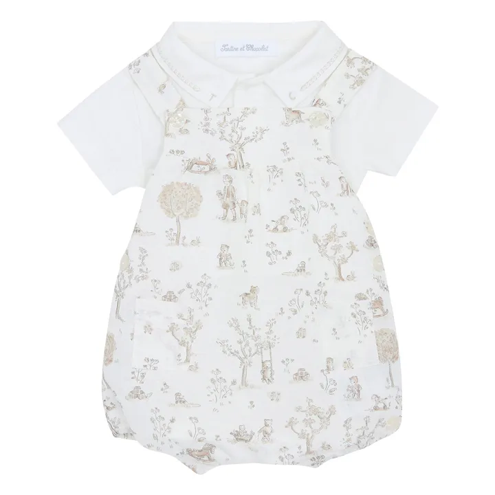 Tartine et Chocolat - Ensemble Body et Barboteuse Jouets - Ecru | Smallable