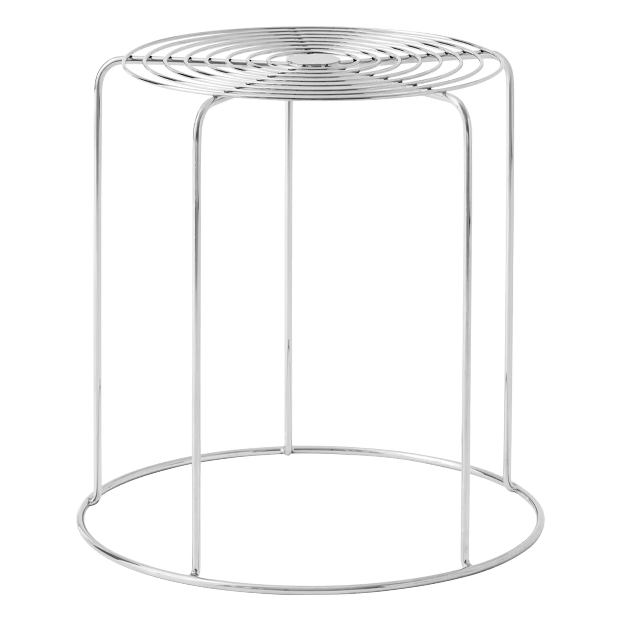 & Tradition - Wire VP11 stool, Verner Panton - Silver | Smallable