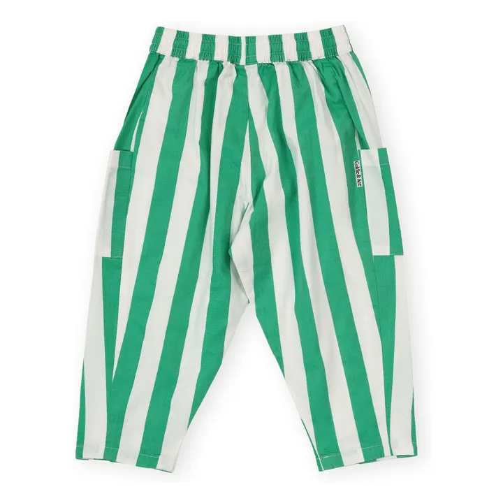 Goldie + Ace - Striped Pocket Pants - Green | Smallable