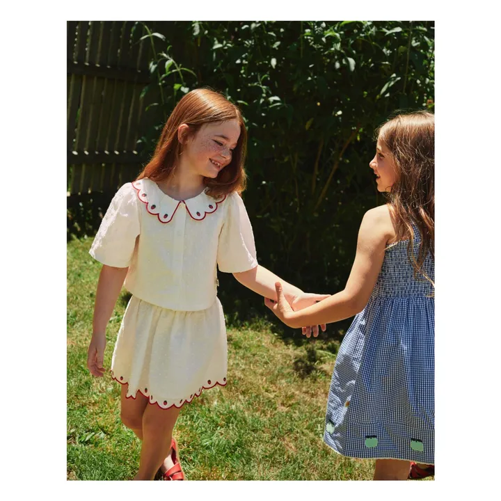 Goldie + Ace - Strawberry skirt - Ivory | Smallable