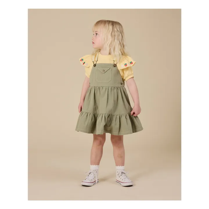 Goldie + Ace - Strawberry ruffle T-shirt - Yellow | Smallable