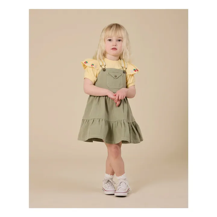 Goldie + Ace - Strawberry ruffle T-shirt - Yellow | Smallable