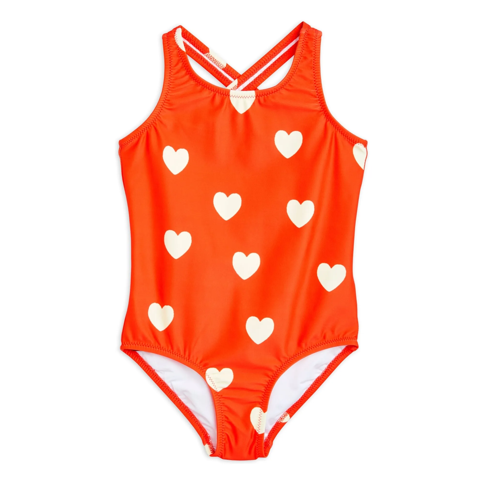 Mini Rodini - Heart Swimsuit Recycled Fibers - Red | Smallable