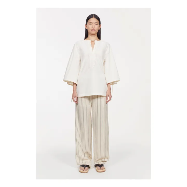 Rodebjer - Gala Blouse with puffed sleeves - Beige | Smallable