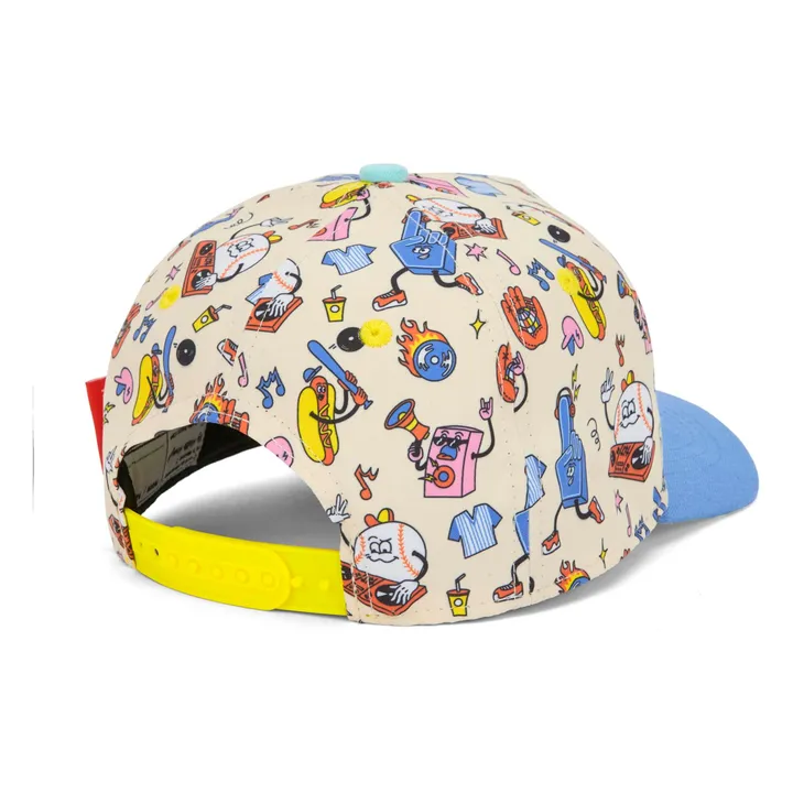 Hello Hossy - Baseball Party Curved Visor Cap Recycled Fibers - Blue ...