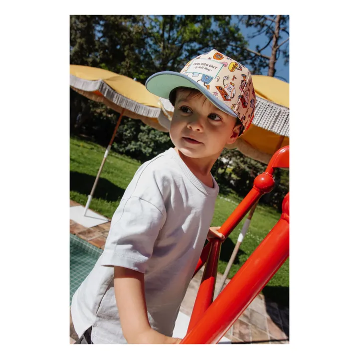 Hello Hossy - Baseball Party Curved Visor Cap Recycled Fibers - Blue ...