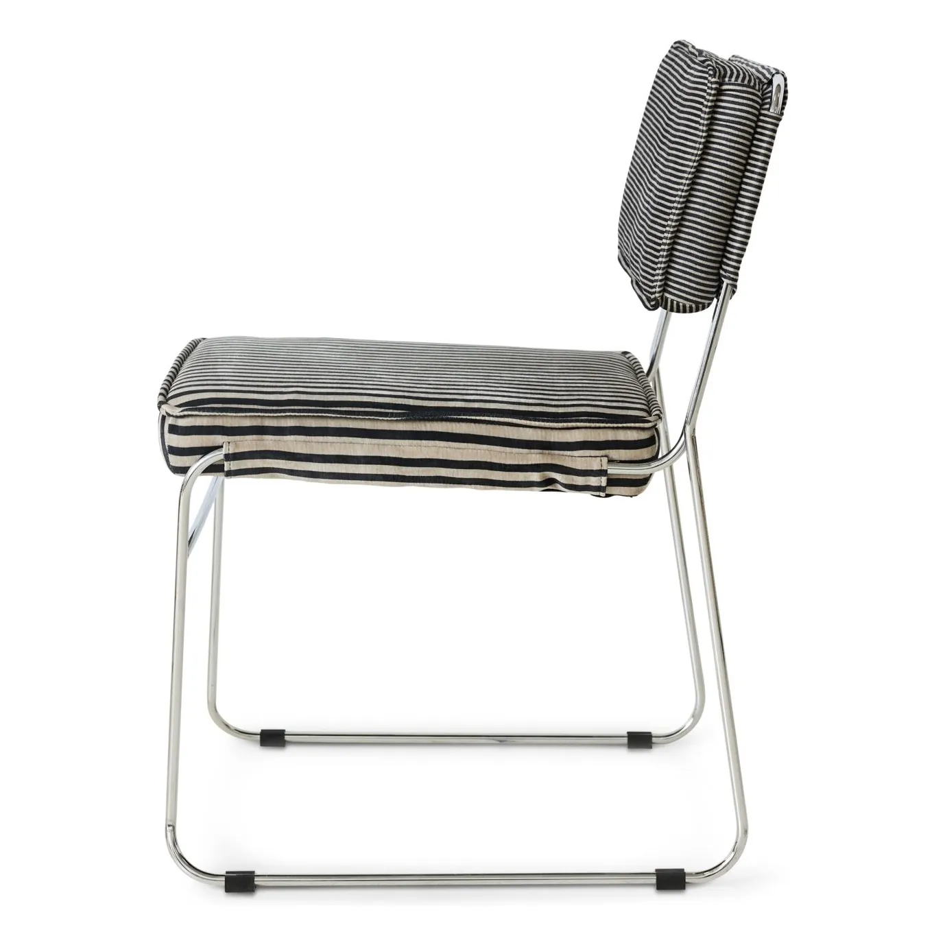HKliving - Sedie a righe senza fine - Set di 2 - Grigio | Smallable