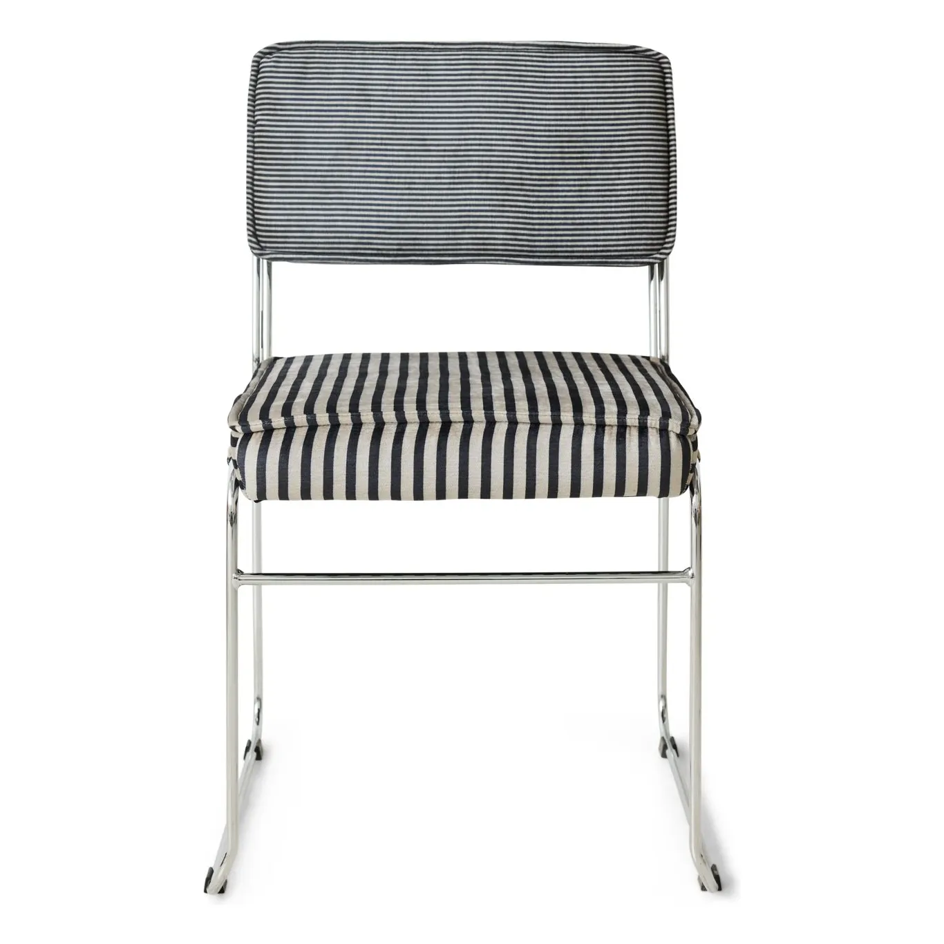 HKliving - Sedie a righe senza fine - Set di 2 - Grigio | Smallable