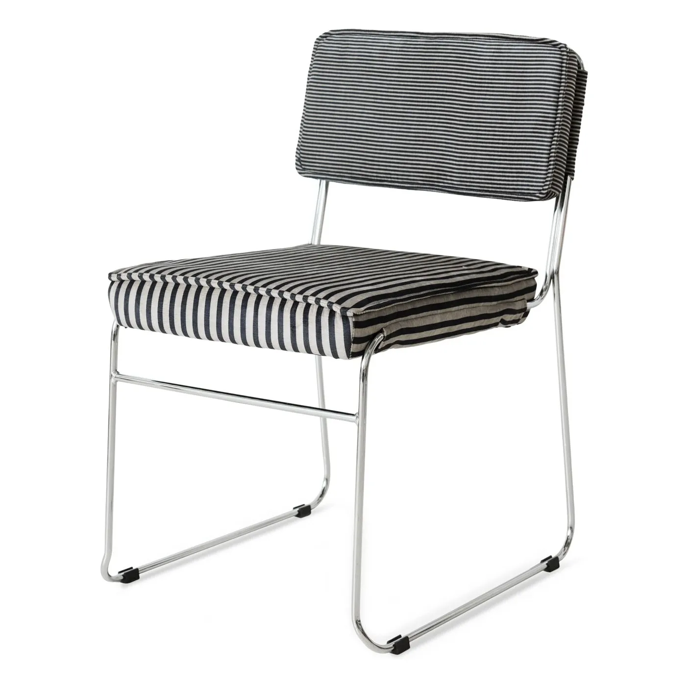 HKliving - Sedie a righe senza fine - Set di 2 - Grigio | Smallable