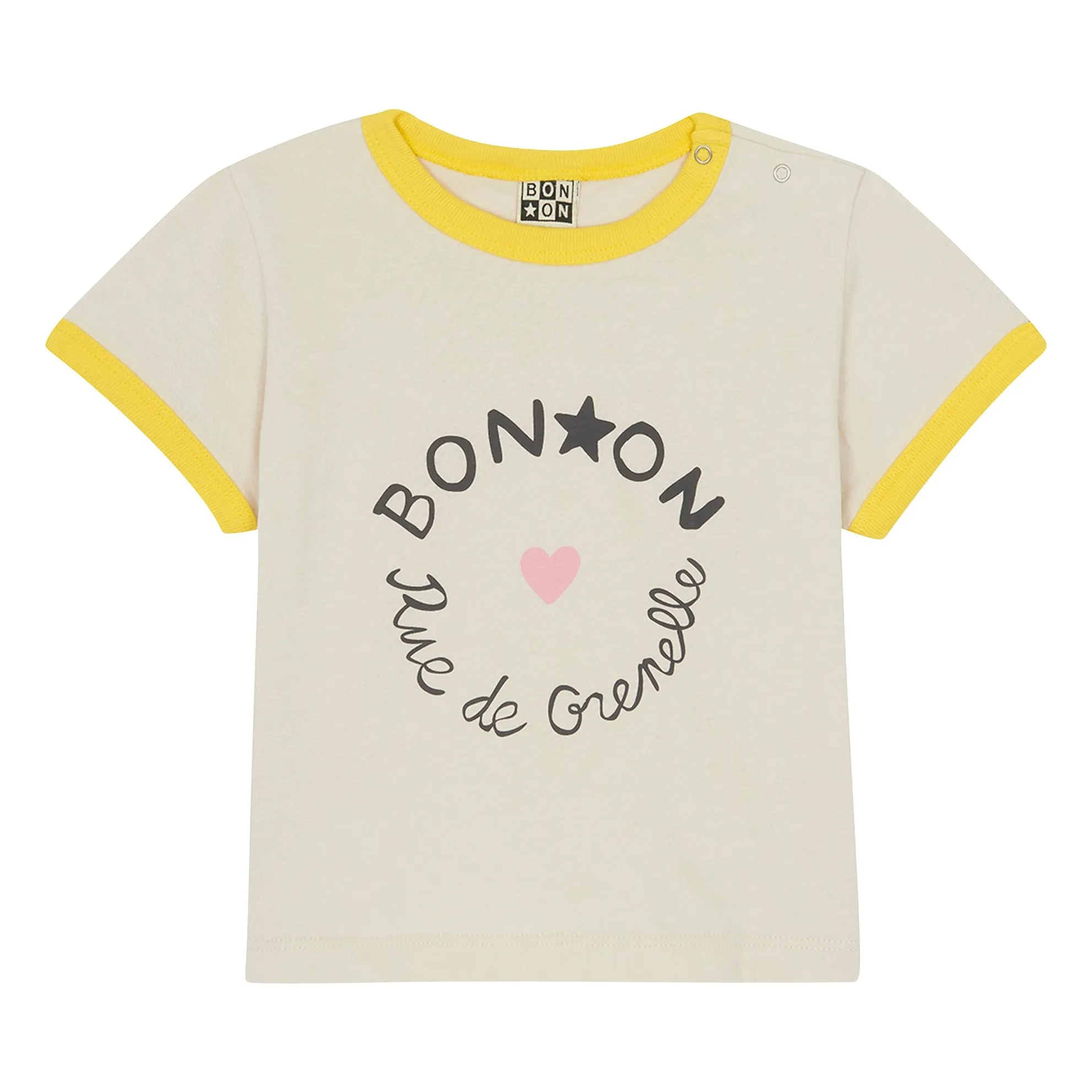 Bonton - Napo Bébé Capsule 25 anni Maglietta a contrasto - Crema ...