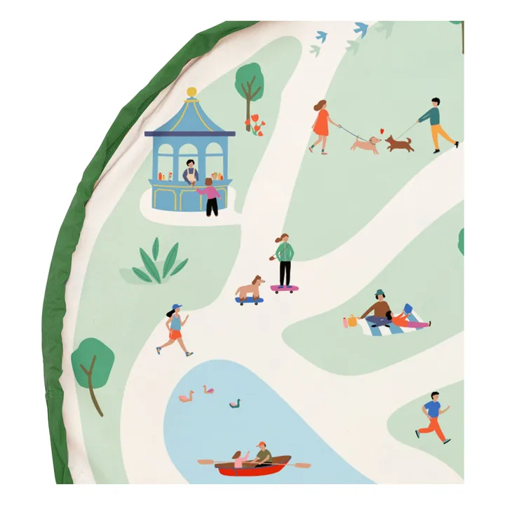 Play and Go - Bag / Noomad outdoor play mat - Park - Green | Smallable