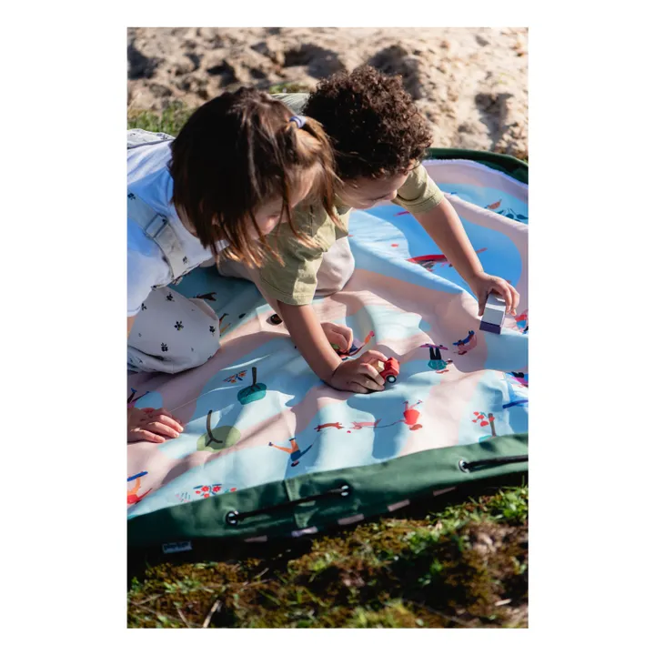 Play and Go - Bag / Noomad outdoor play mat - Park - Green | Smallable