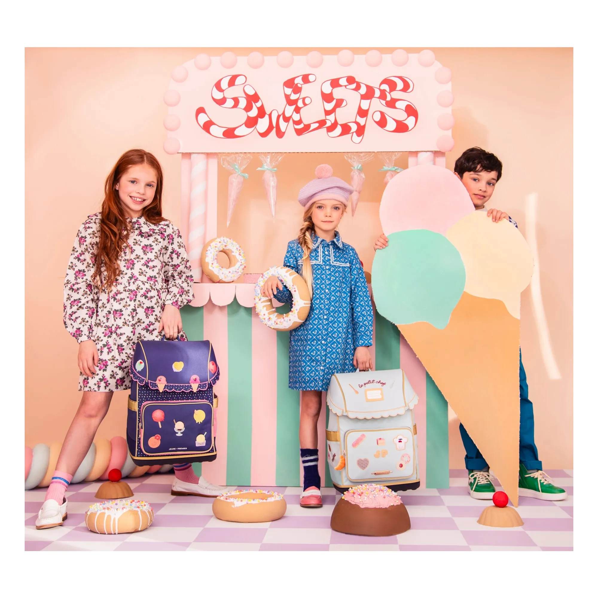 Jeune Premier - Ergomaxx Backpack Le Petit Chef - Light blue | Smallable