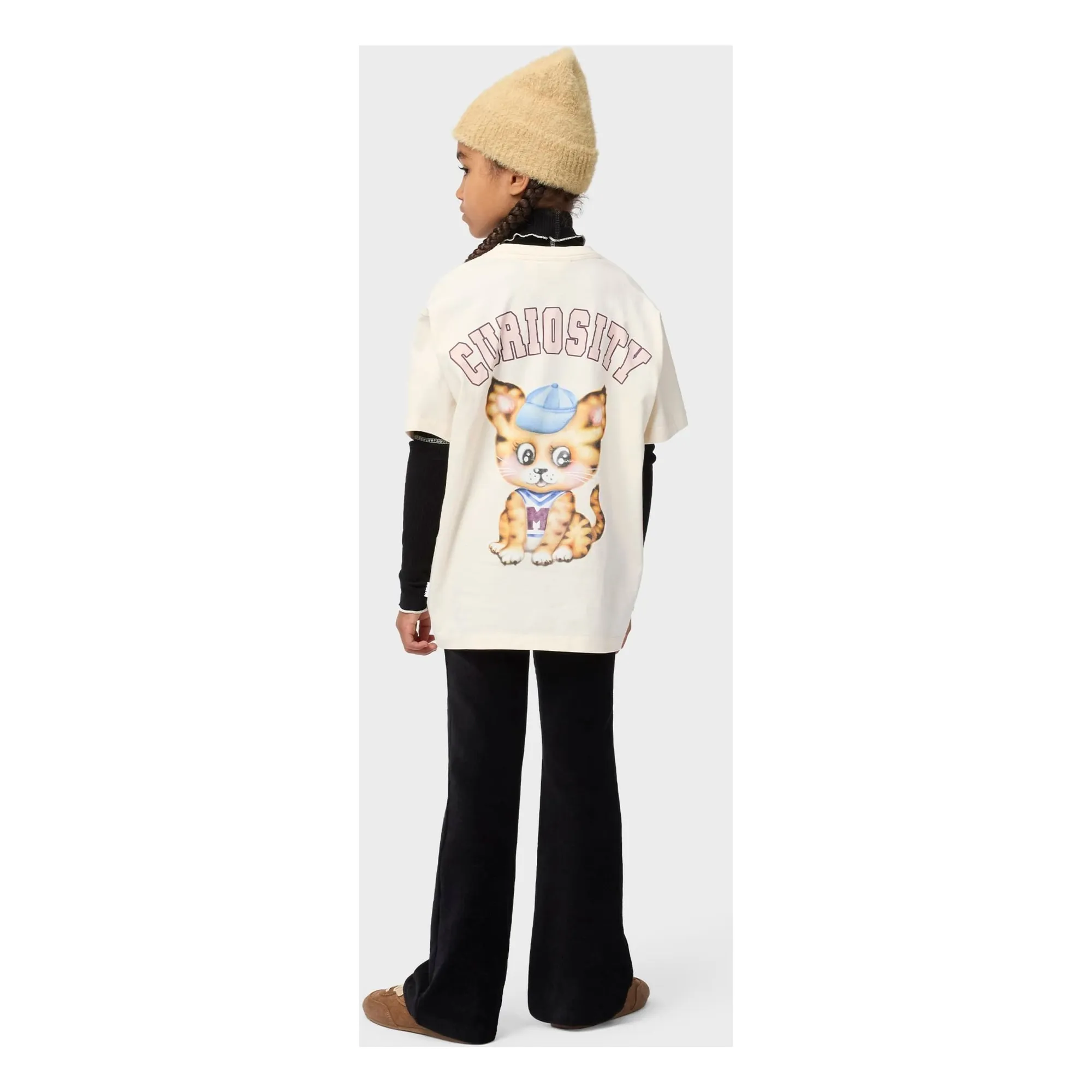 Molo - Camiseta Riley Curiosity Organic Cotton Tiger - Blanco | Smallable
