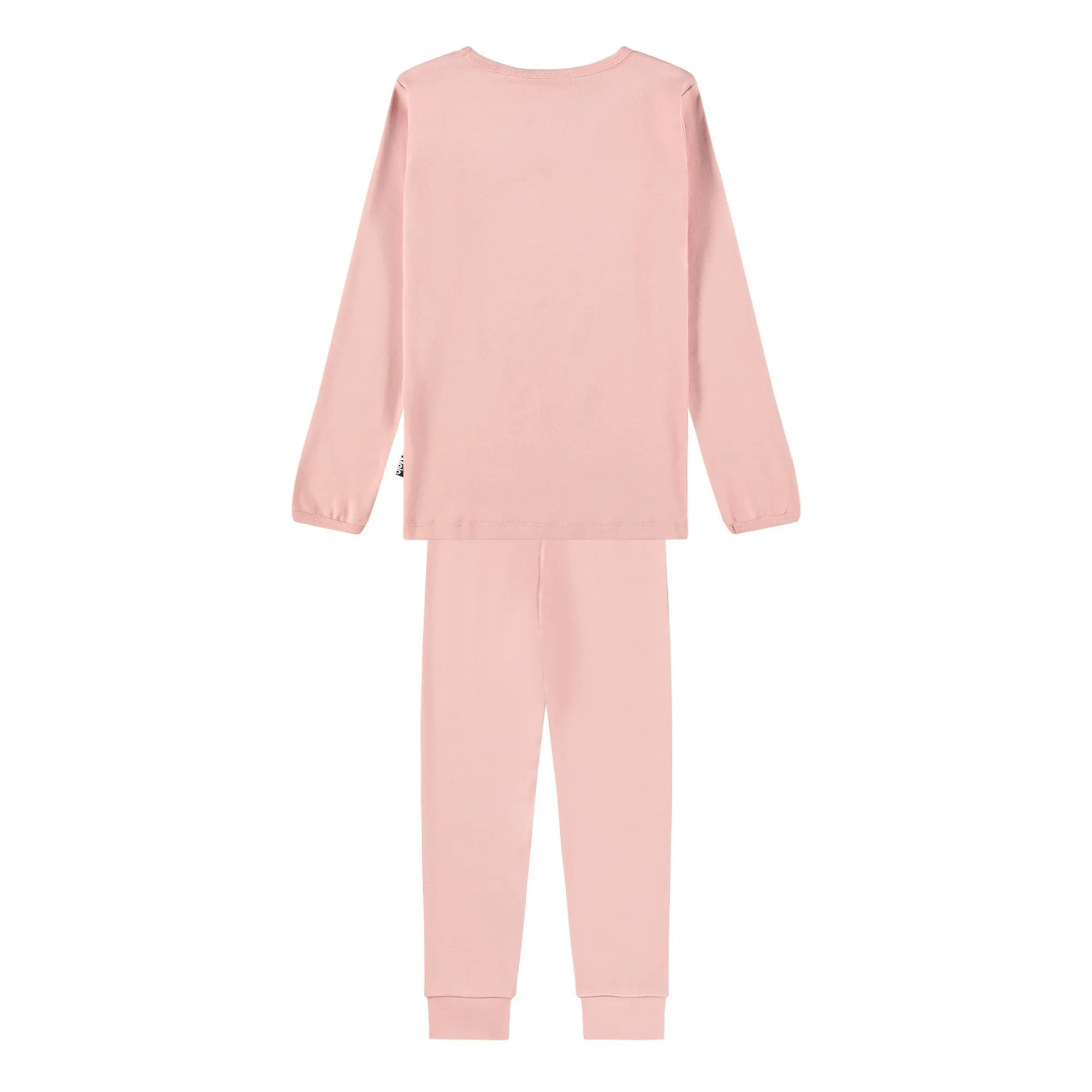 Molo - Lue Smiley organic cotton pyjamas - Powder pink | Smallable