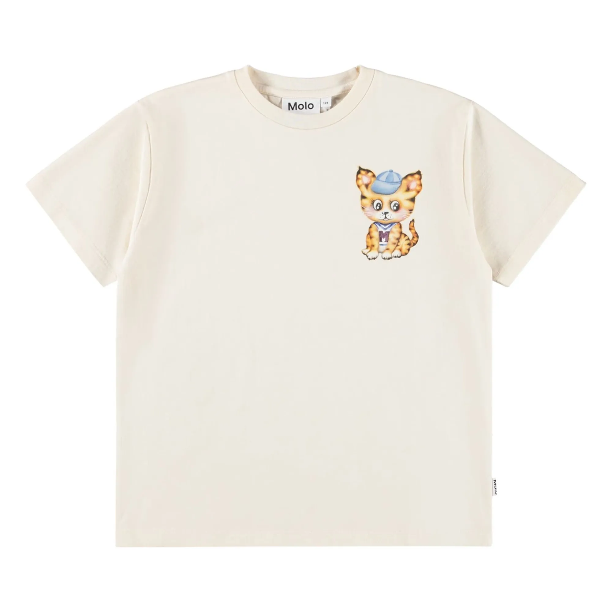 Molo - Camiseta Riley Curiosity Organic Cotton Tiger - Blanco | Smallable