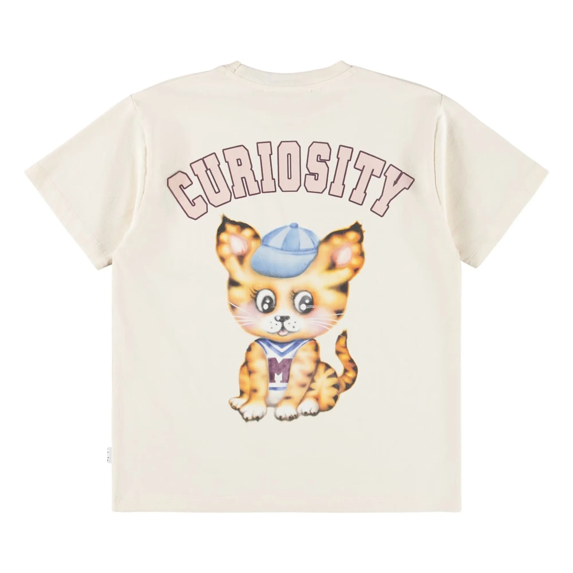 Molo - Camiseta Riley Curiosity Organic Cotton Tiger - Blanco | Smallable
