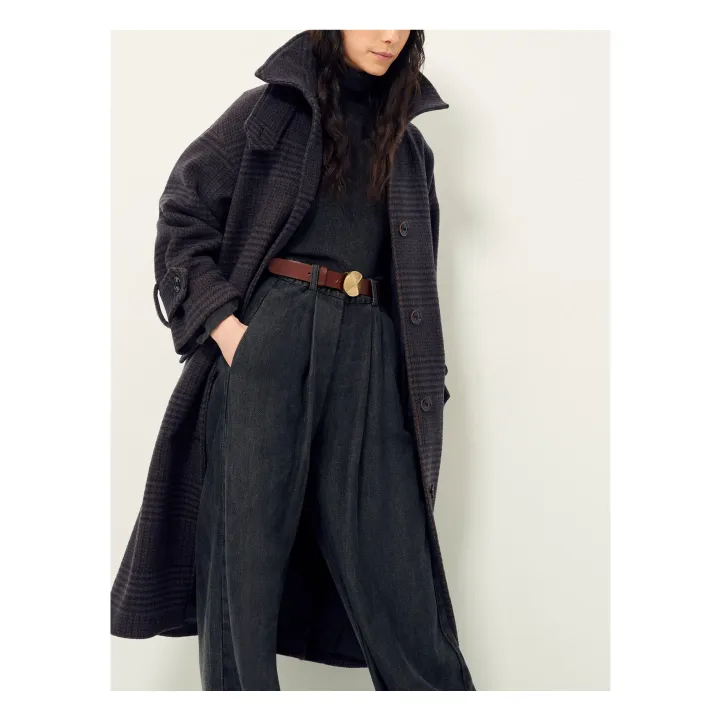 Sessùn - Miamia Coat Recycled Wool - Navy blue | Smallable