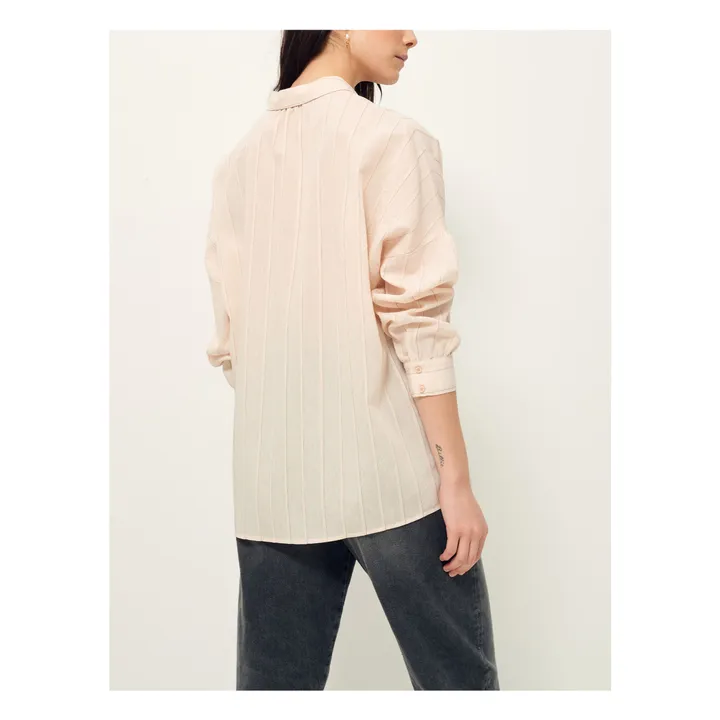 Sessùn - Botan stripes shirt - Powder pink | Smallable