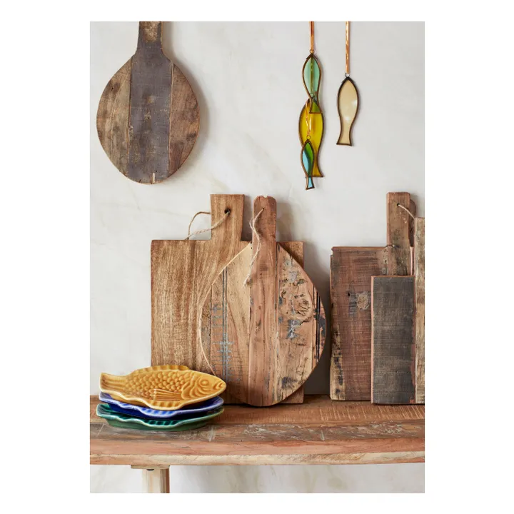 Madam Stoltz - Stoneware fish dish - Green | Smallable