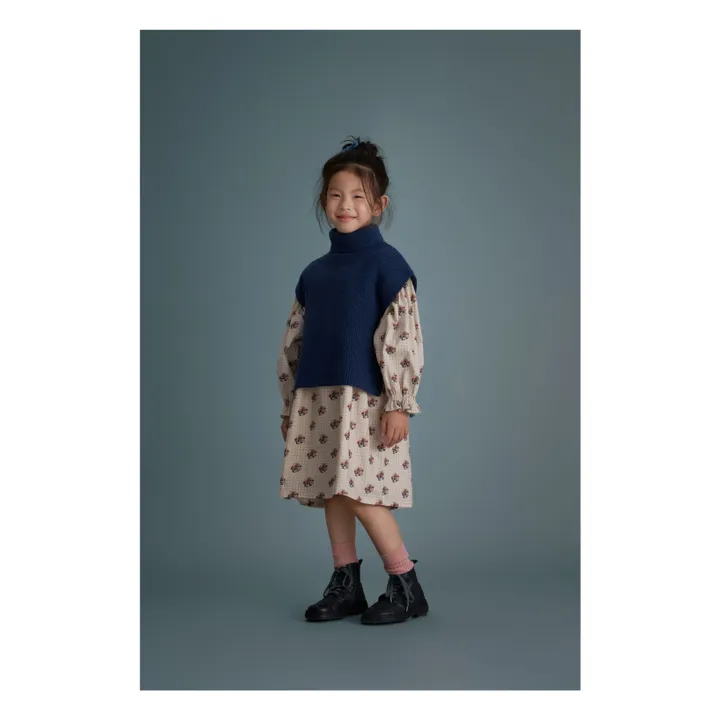 C'era Una Volta - Kaya Floral Corduroy Dress - Off white | Smallable