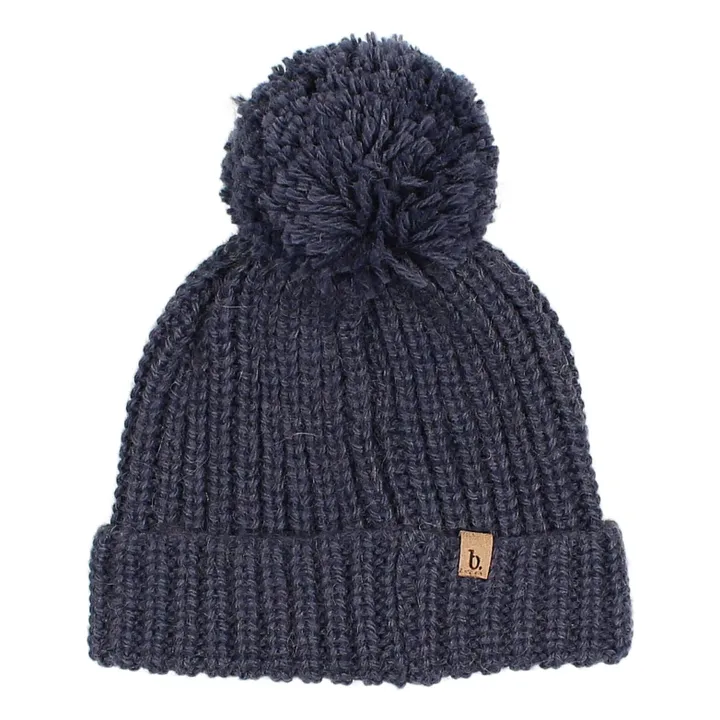 Búho - Pompon hat - Navy blue | Smallable