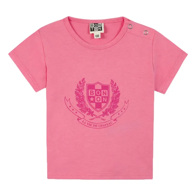 Molo - T-Shirt Coton Bio Smiley Riley - Ecru | Smallable