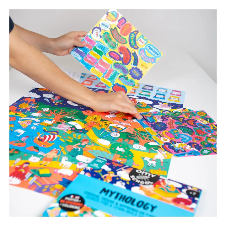 Omy - Poster with Mythology stickers | Smallable