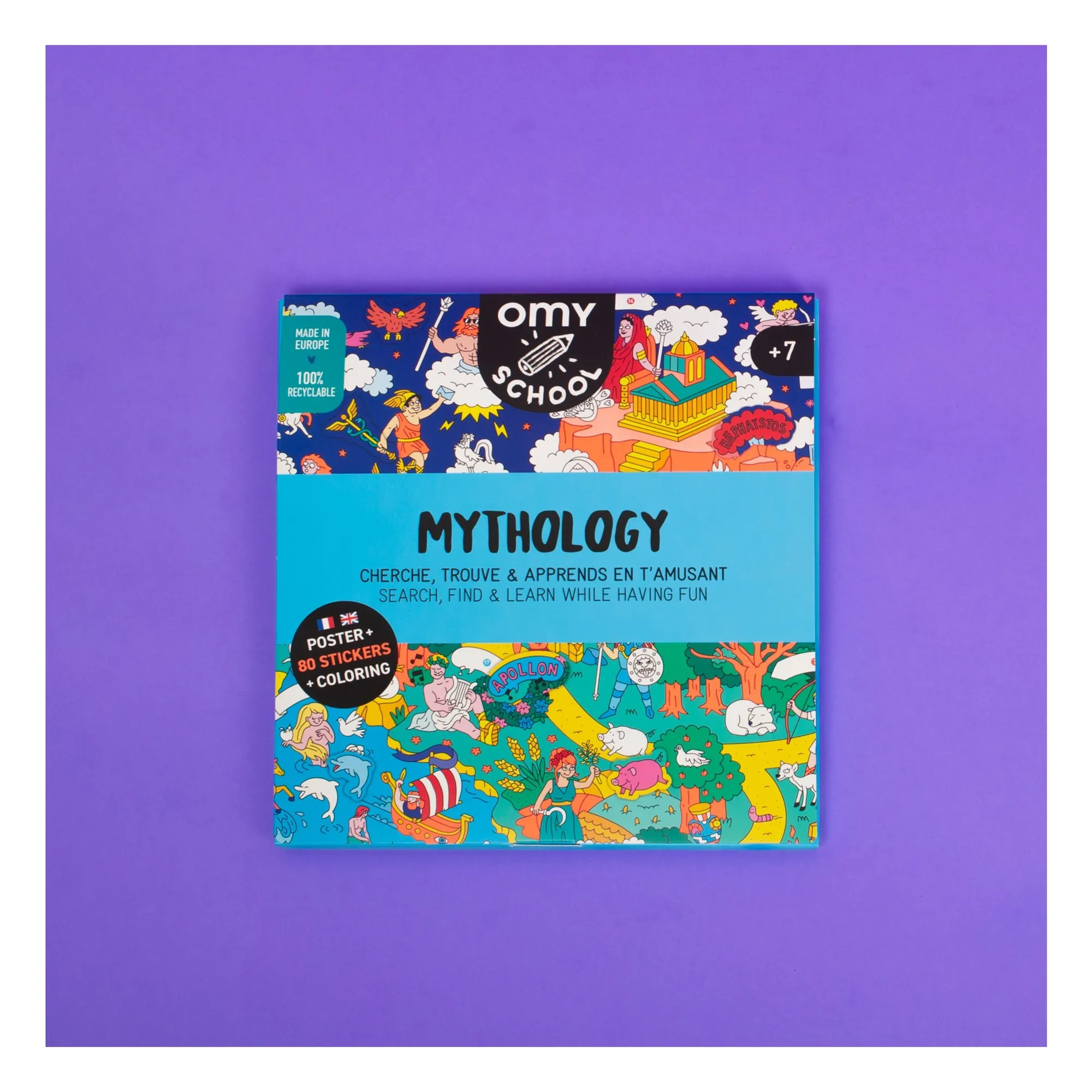 Omy - Poster with Mythology stickers | Smallable