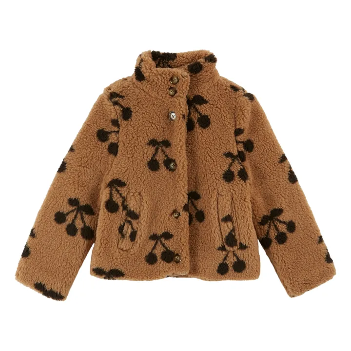 Emile et Ida - Cherry Fleece Coat - Caramel | Smallable