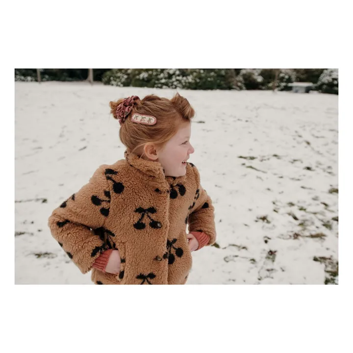 Emile et Ida - Cherry Fleece Coat - Caramel | Smallable