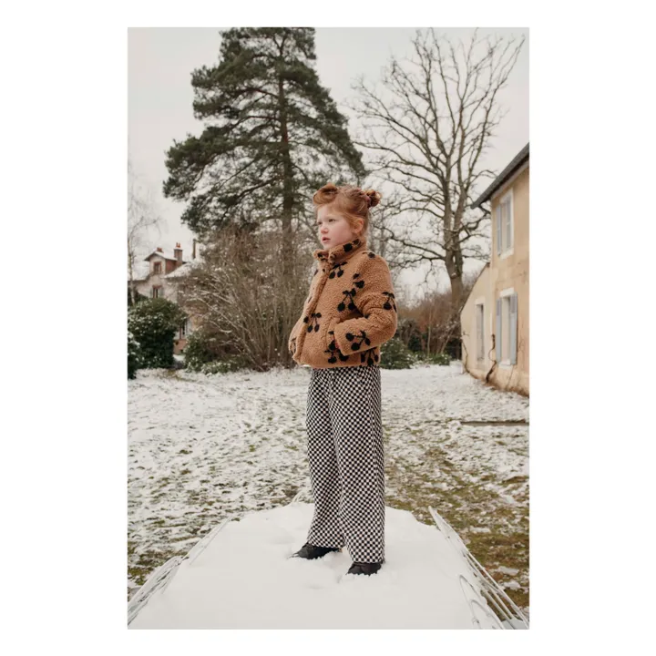 Emile et Ida - Cherry Fleece Coat - Caramel | Smallable