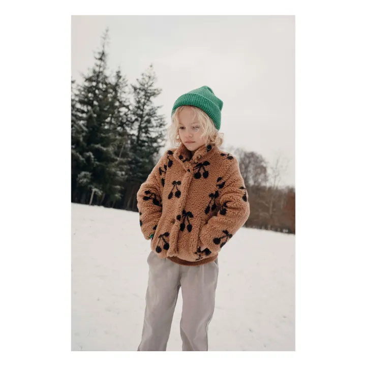 Emile et Ida - Cherry Fleece Coat - Caramel | Smallable