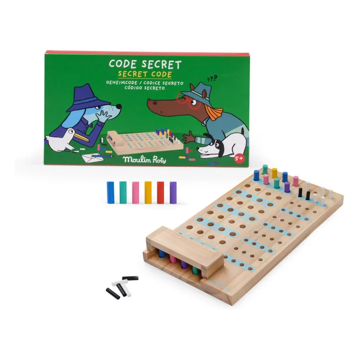 Moulin Roty - Wooden Secret Code Game | Smallable