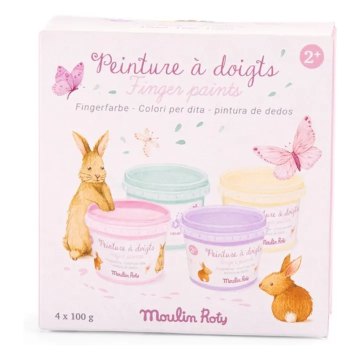 Moulin Roty - Pastel finger paints Les Rosalies | Smallable