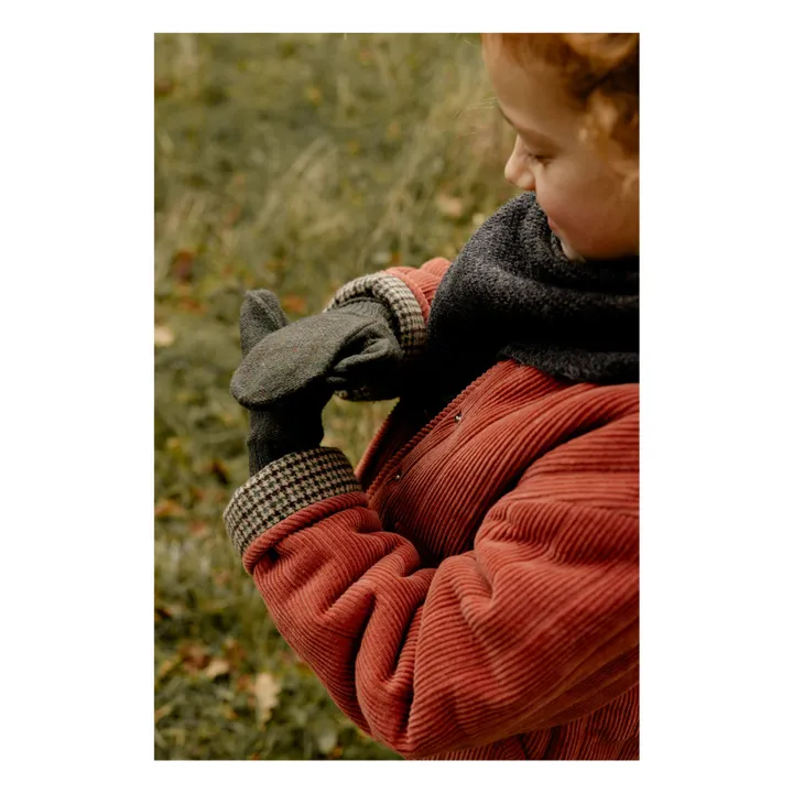Lililotte - Martin Wool Mittens - Green | Smallable